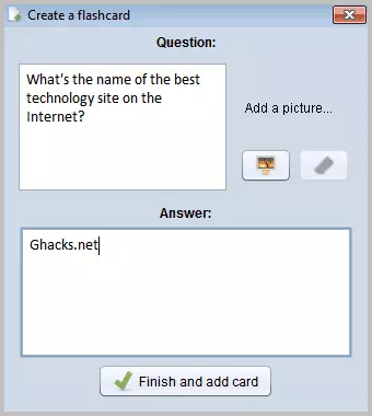kreirajte flash karticu