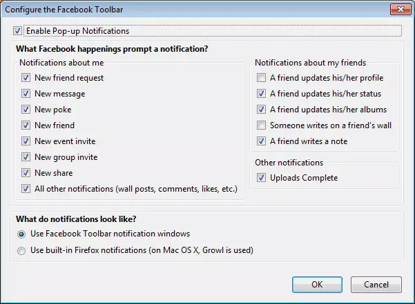 notifications facebook