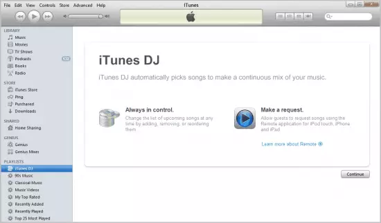 Clár itunes dj