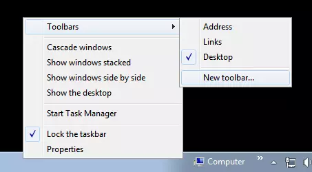 windows tshiab toolbar