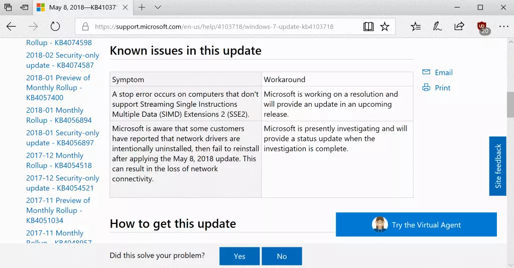 Microsoft Windows 更新问题