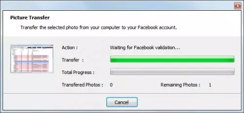 transfer foto facebook