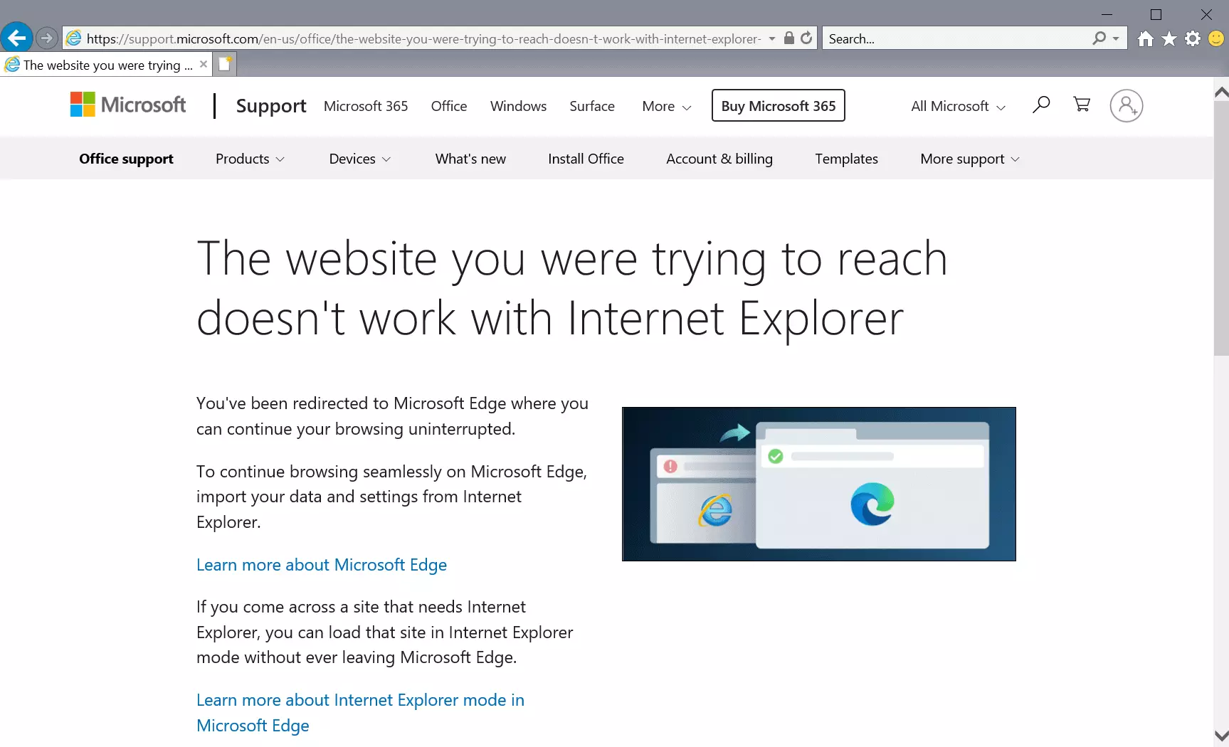 acest site web nu funcționează în Internet Explorer