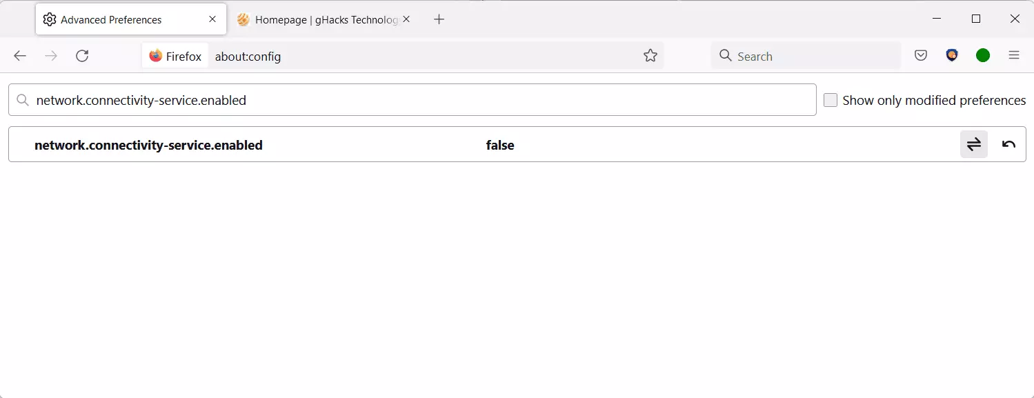 firefox-nẹtiwọki.connectivity-iṣẹ.enabled