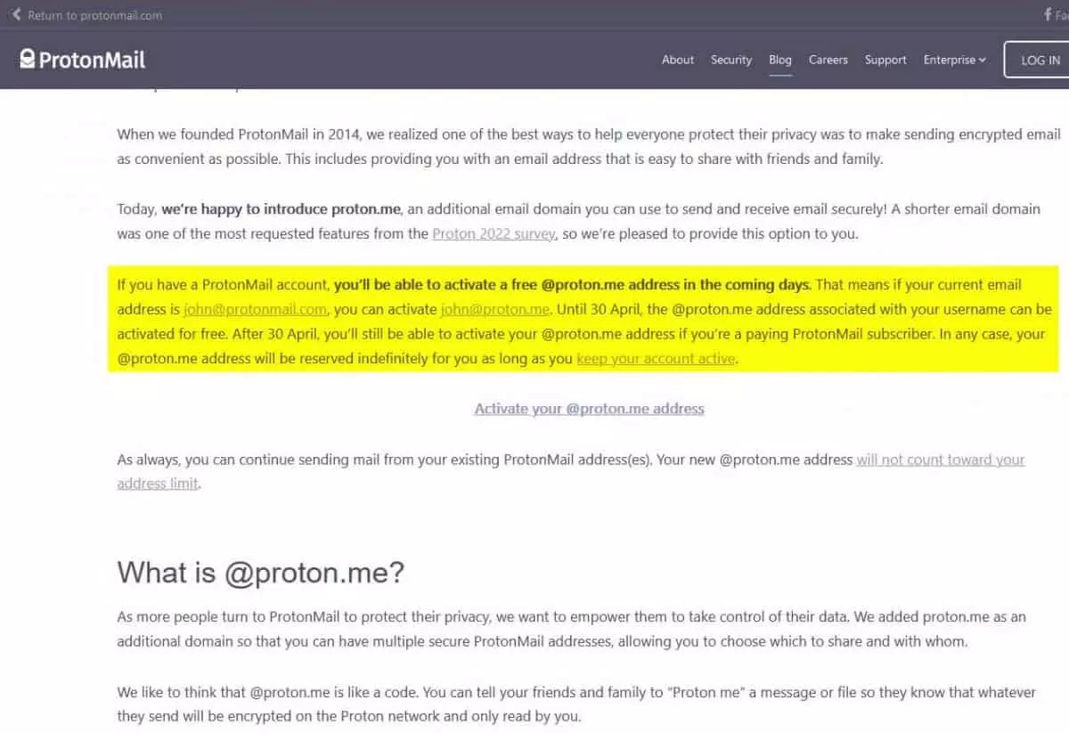 Protonmail i proton.me