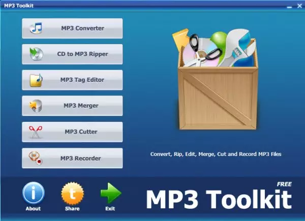 kit de ferramentas mp3