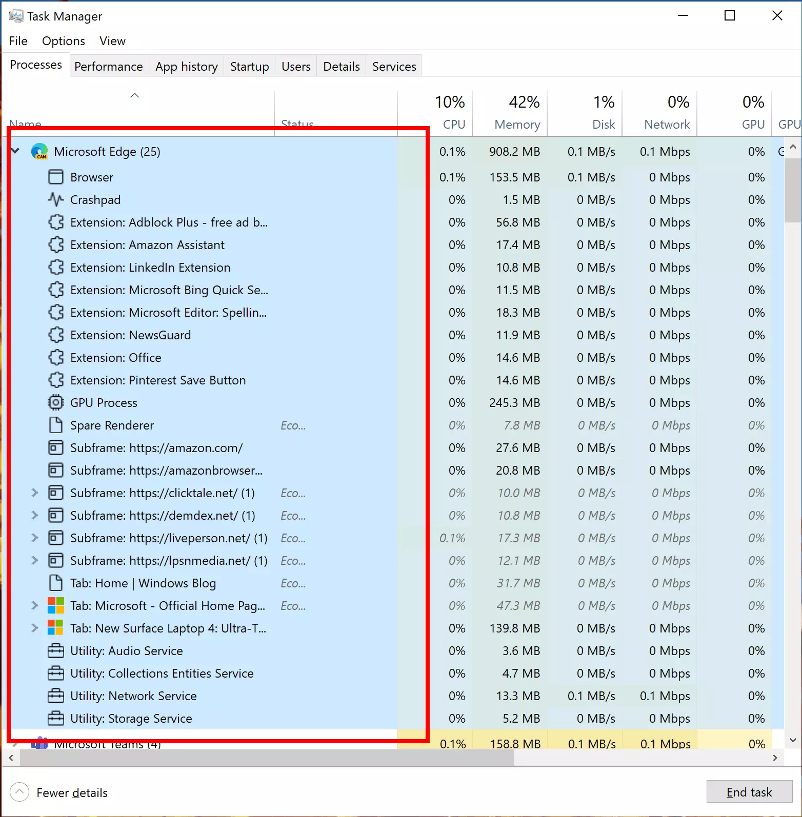 task manager edge