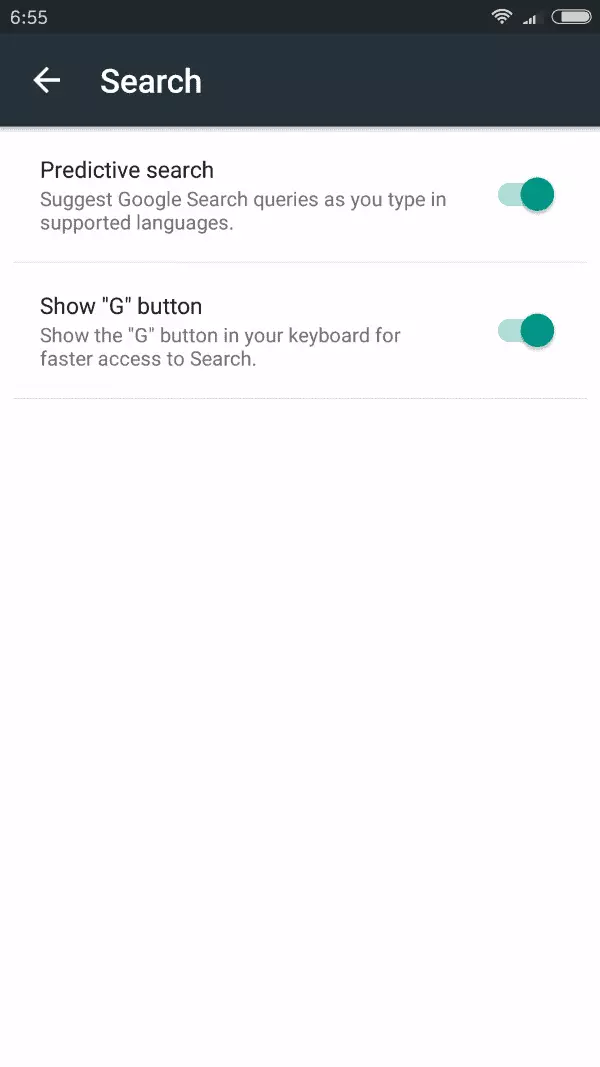 gboard купуялык издөө