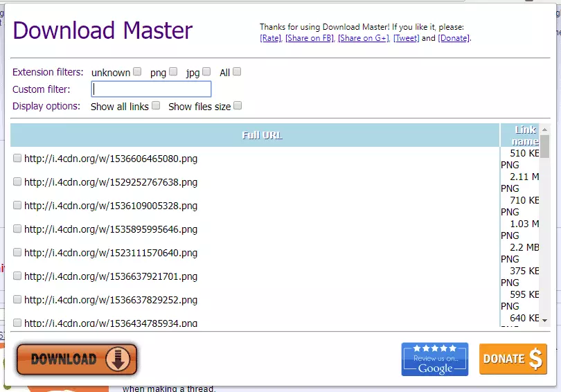 download master