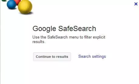 безбедно пребарување на Google