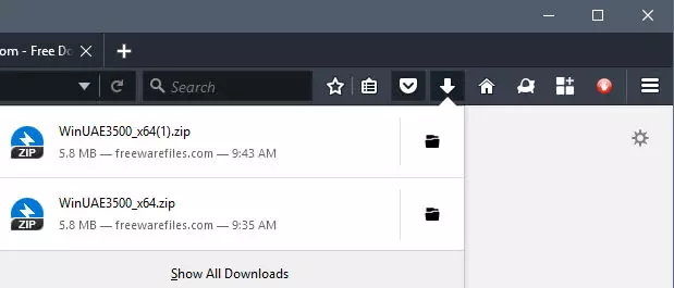 informazzjoni dwar download antika ta' Firefox