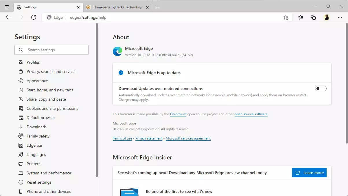 microsoft edge 101 ослободување