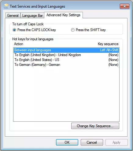 Γλώσσες εισαγωγής windows