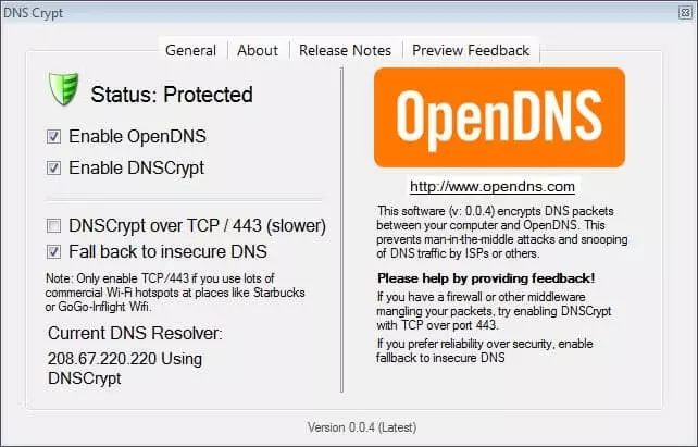 OpenDNS DNSCrypt, Wonjezerani Chitetezo Mwa Kubisa Magalimoto a DNS 10970_1