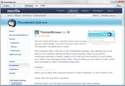 thunder browse