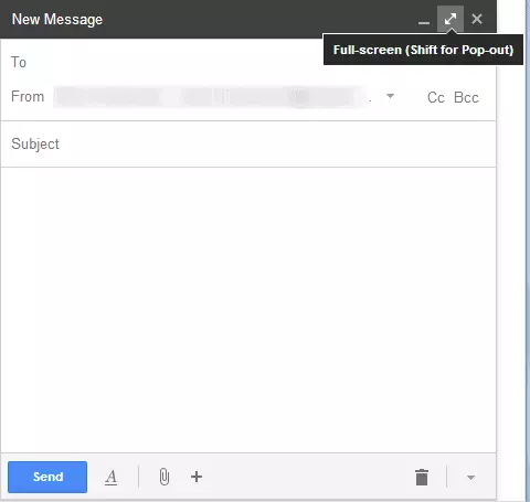 полноэкранный режим gmail