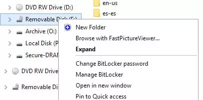 bitlocker'ı yönet