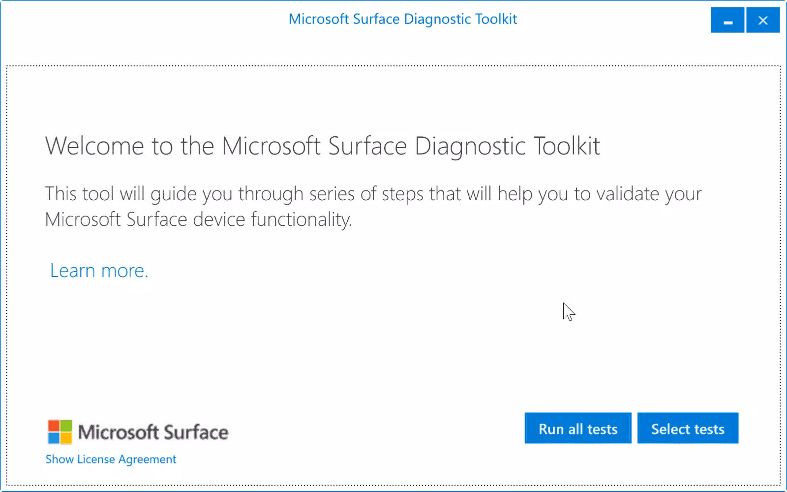 微软表面诊断工具包