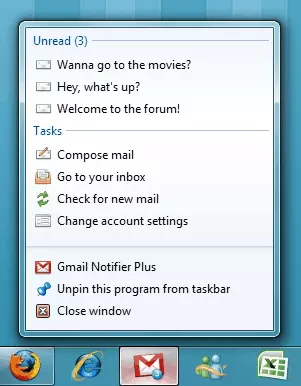 Gmail Jumplist