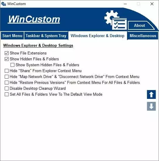 Wincustom explorer a desktop 2