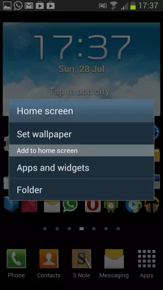 widgets de Android