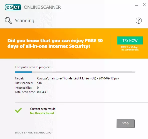 اسکنر آنلاین eset