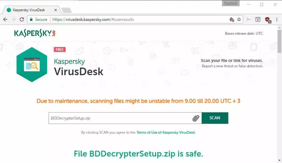 kaspersky virdesk