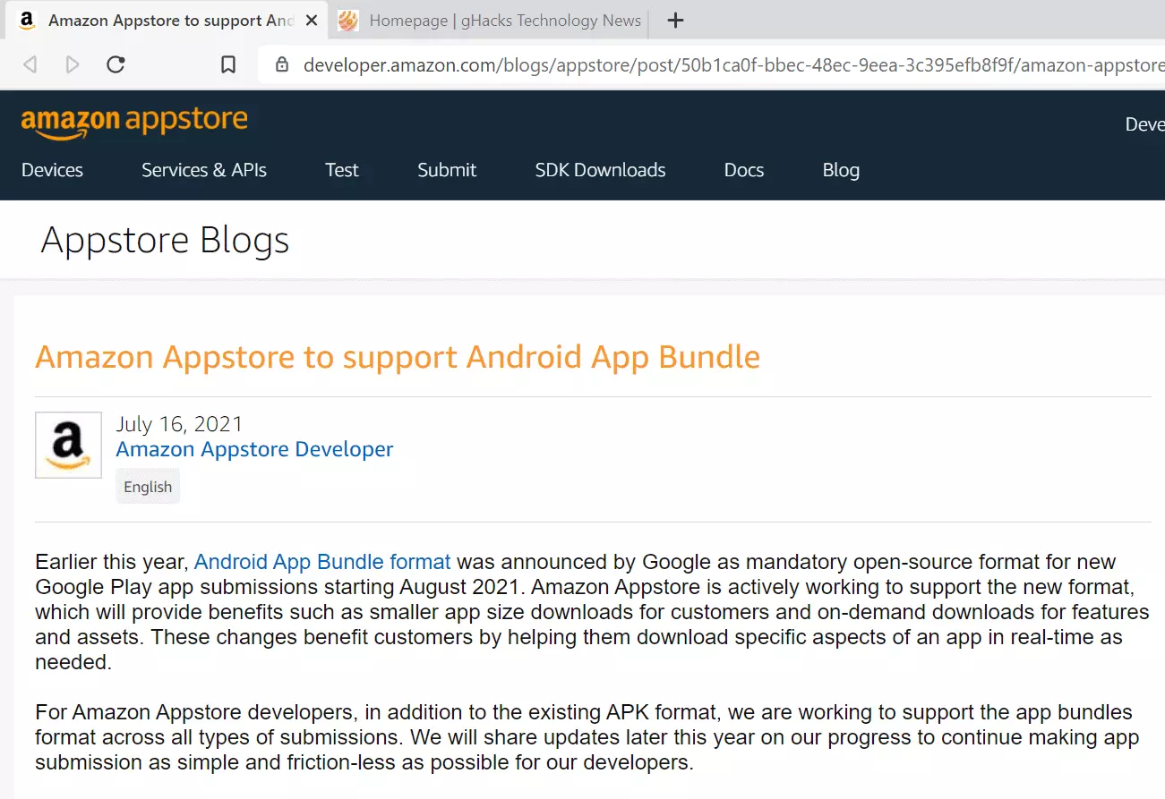 amazon app store podrška za windows 11
