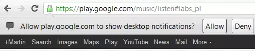 pemberitahuan desktop google play