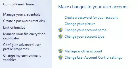 wachtwoord gebruikersaccount wijzigen