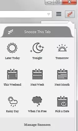 snooze tab