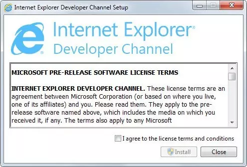 Microsoft devlopè chanèl entènèt Explorer