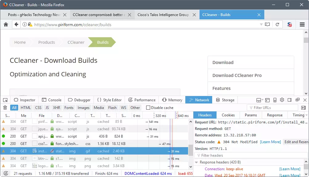 piriform https সমস্যা