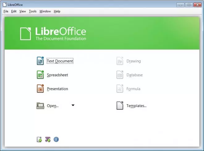 libreoffice 4.0 ቅጽበታዊ ገጽ እይታ