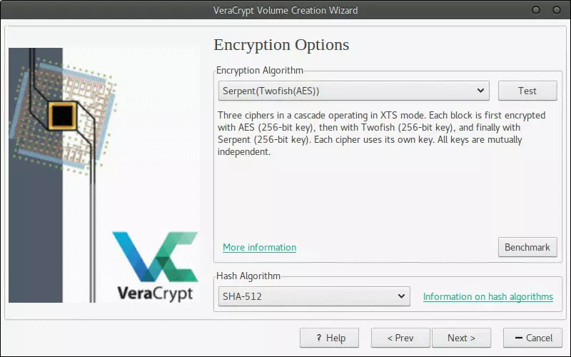 VeraCrypt ალგორითმი