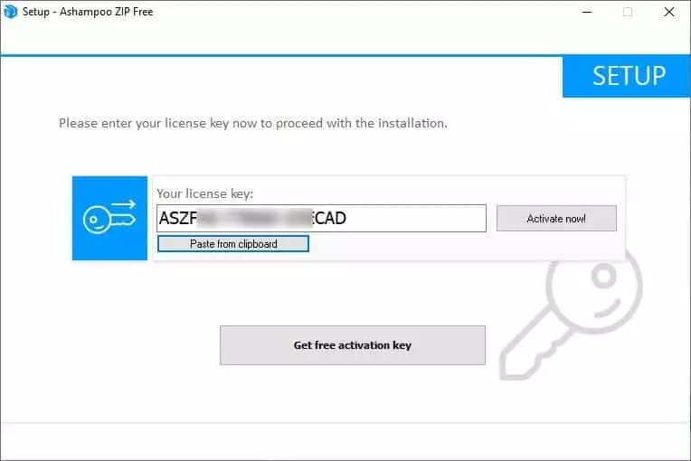 Revisión gratuita de Ashampoo ZIP - instalación