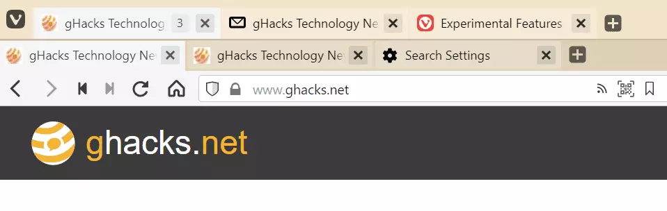 Nagdagdag si Vivaldi ng dalawang antas na tab stack sa web browser