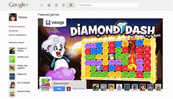 თამაშები google+-ში