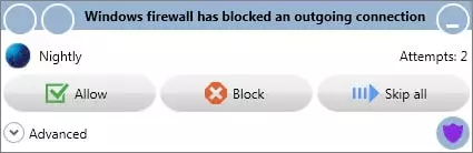 mga abiso sa firewall