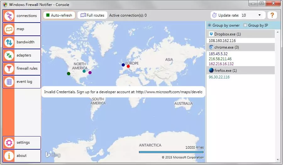 firewall wereldkaart