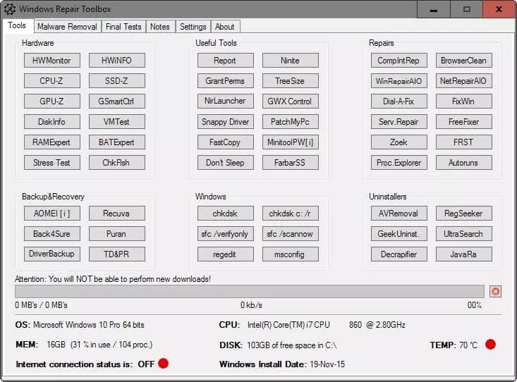 windows kukonza toolbox