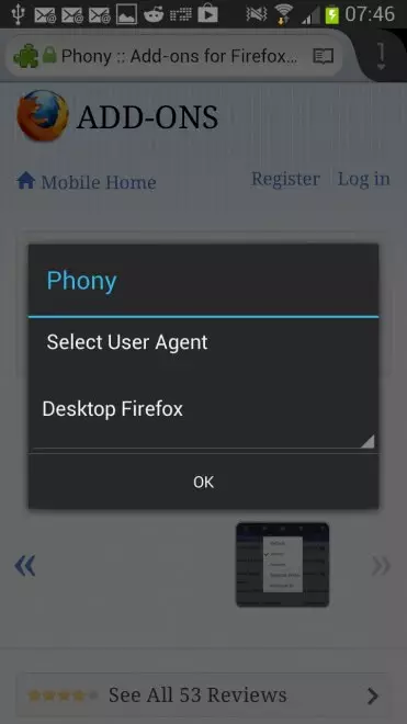 firefox mobil Desktop mobil Schalter