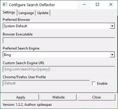 Aseta Windows 10:n Käynnistä-valikko avaamaan verkkohaut haluamassasi selaimessa ja hakukoneessa Search Deflectorin avulla