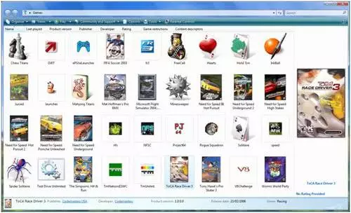 Vista-Spiele-Explorer