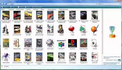 Vista Game Explorer-Editor
