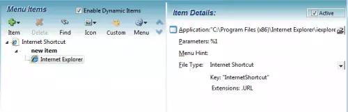 voeg pasgemaakte items Windows Explorer by