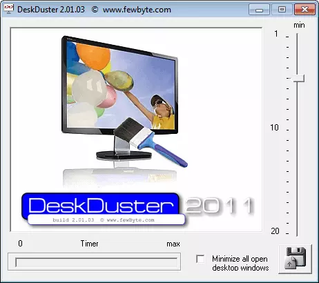 डेस्कडस्टर, स्वचालित रूपमा डेस्कटप आइकनहरू लुकाउनुहोस्