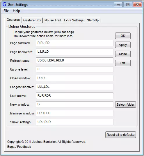 gest windows explorer mouse gestures