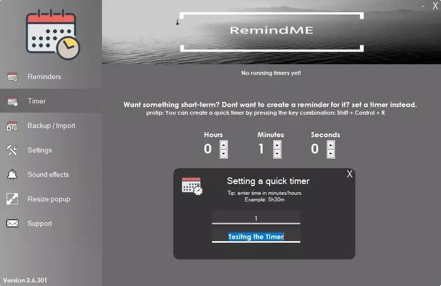 RemindMe timer