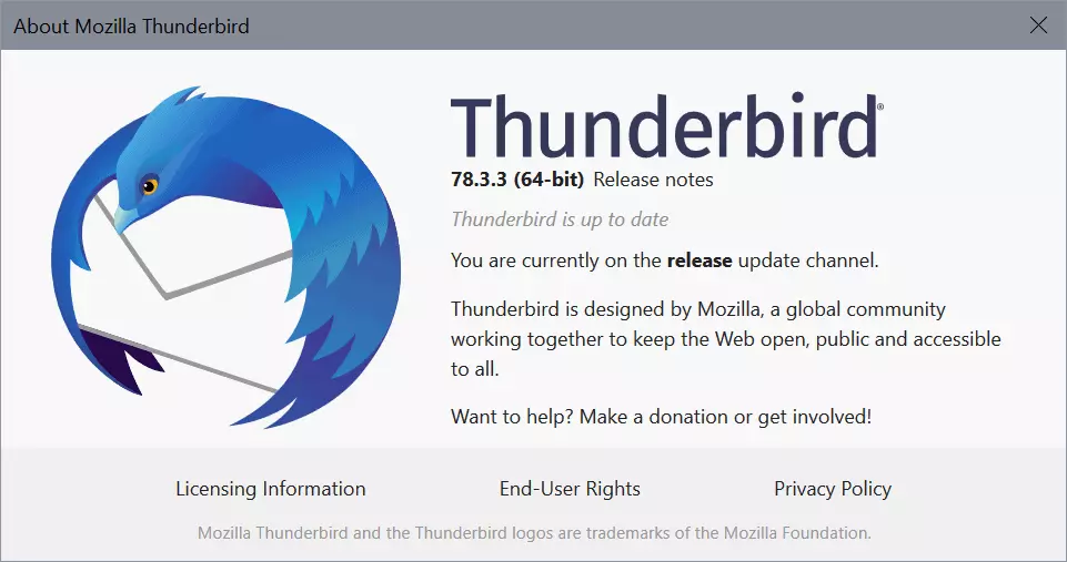 mozilla thunderbird 78.3.3